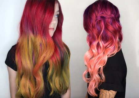 55 Glorious Sunset Hair Color Ideas for True Romantics - Glowsly