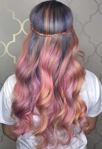 55 Glorious Sunset Hair Color Ideas for True Romantics - Glowsly
