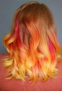 55 Glorious Sunset Hair Color Ideas for True Romantics - Glowsly