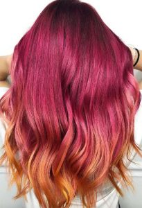 55 Glorious Sunset Hair Color Ideas for True Romantics - Glowsly