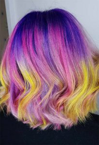 55 Glorious Sunset Hair Color Ideas for True Romantics - Glowsly