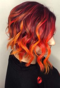 55 Glorious Sunset Hair Color Ideas for True Romantics - Glowsly
