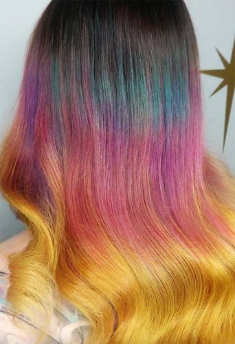 55 Glorious Sunset Hair Color Ideas for True Romantics - Glowsly